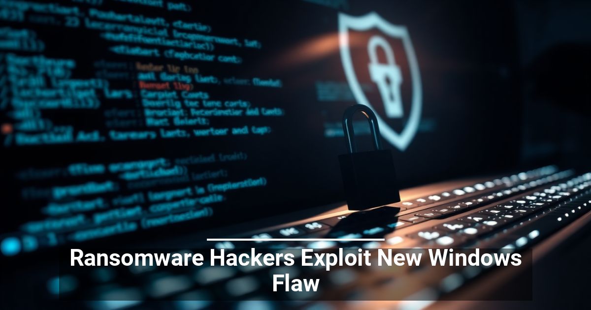 Ransomware Hackers Exploit New Windows Flaw | Computer Breakthrough