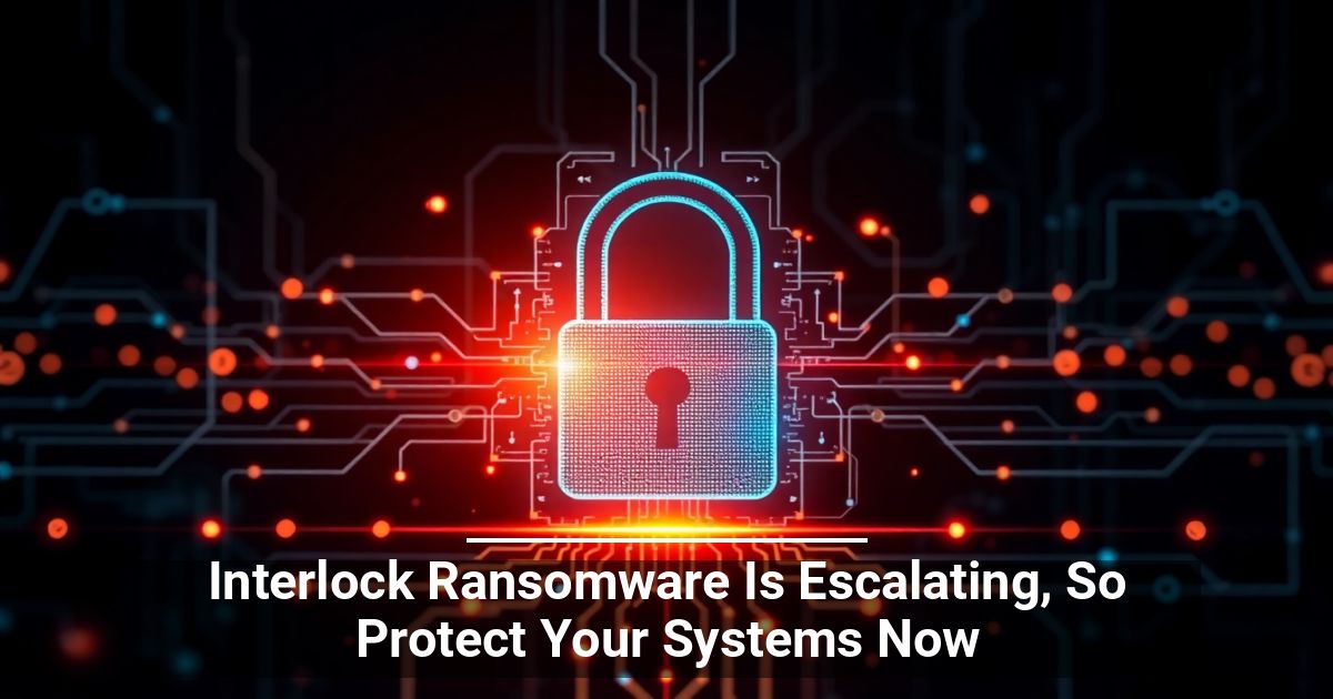 Interlock Ransomware Is Escalating, So Protect Your Systems Now ...